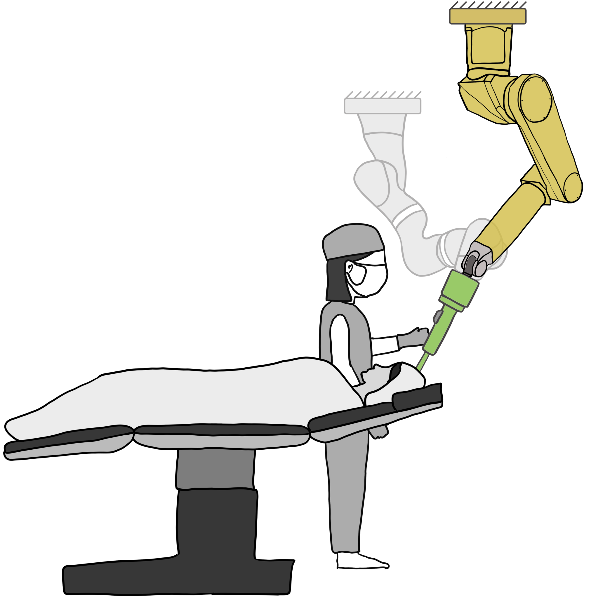 Collaborative robotic surgery assistant: Intuitive one hand-guided ...