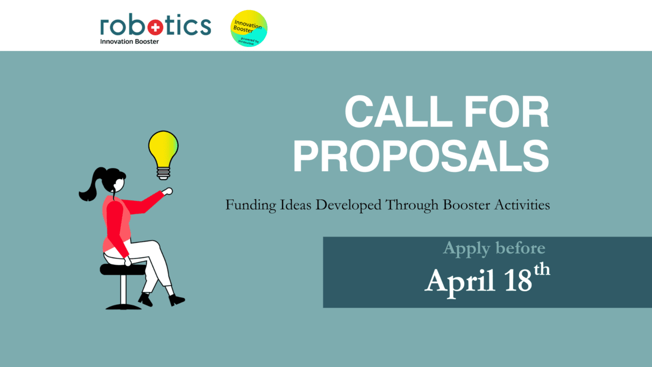 Call for Proposals- 7th edition - Innovation Booster – Robotics