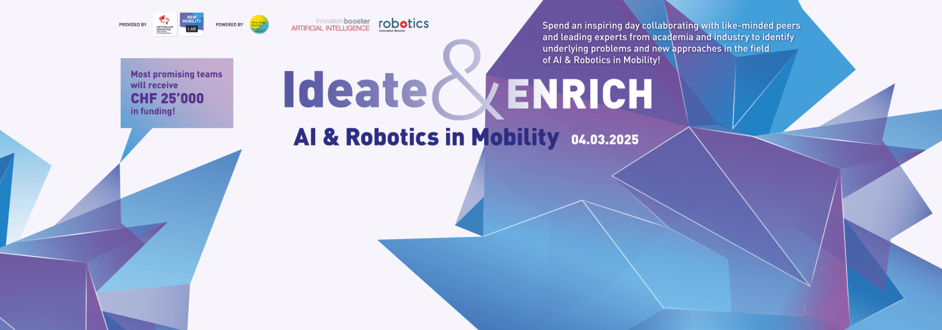 Ideate & Enrich | AI & Robotics in Mobility - Innovation Booster – Robotics